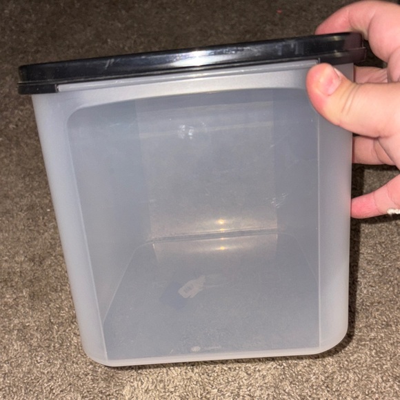 Tupperware | Kitchen | Tupperware Black And Clear Food Storage ...